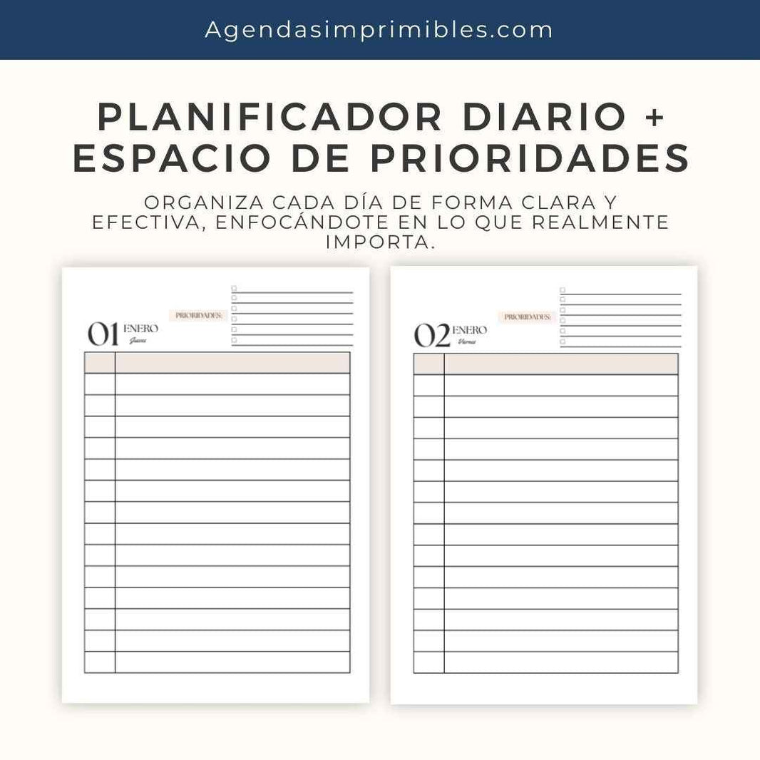 Agendas Imprimibles | Diseños para Organizarte o Emprender