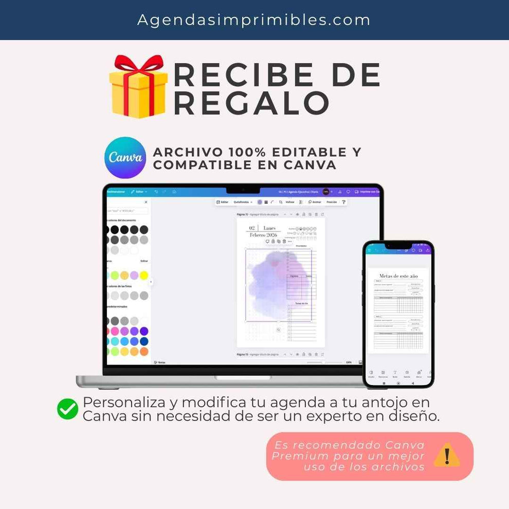 Agenda Ejecutiva Diaria | 2026 - Agendas Imprimibles